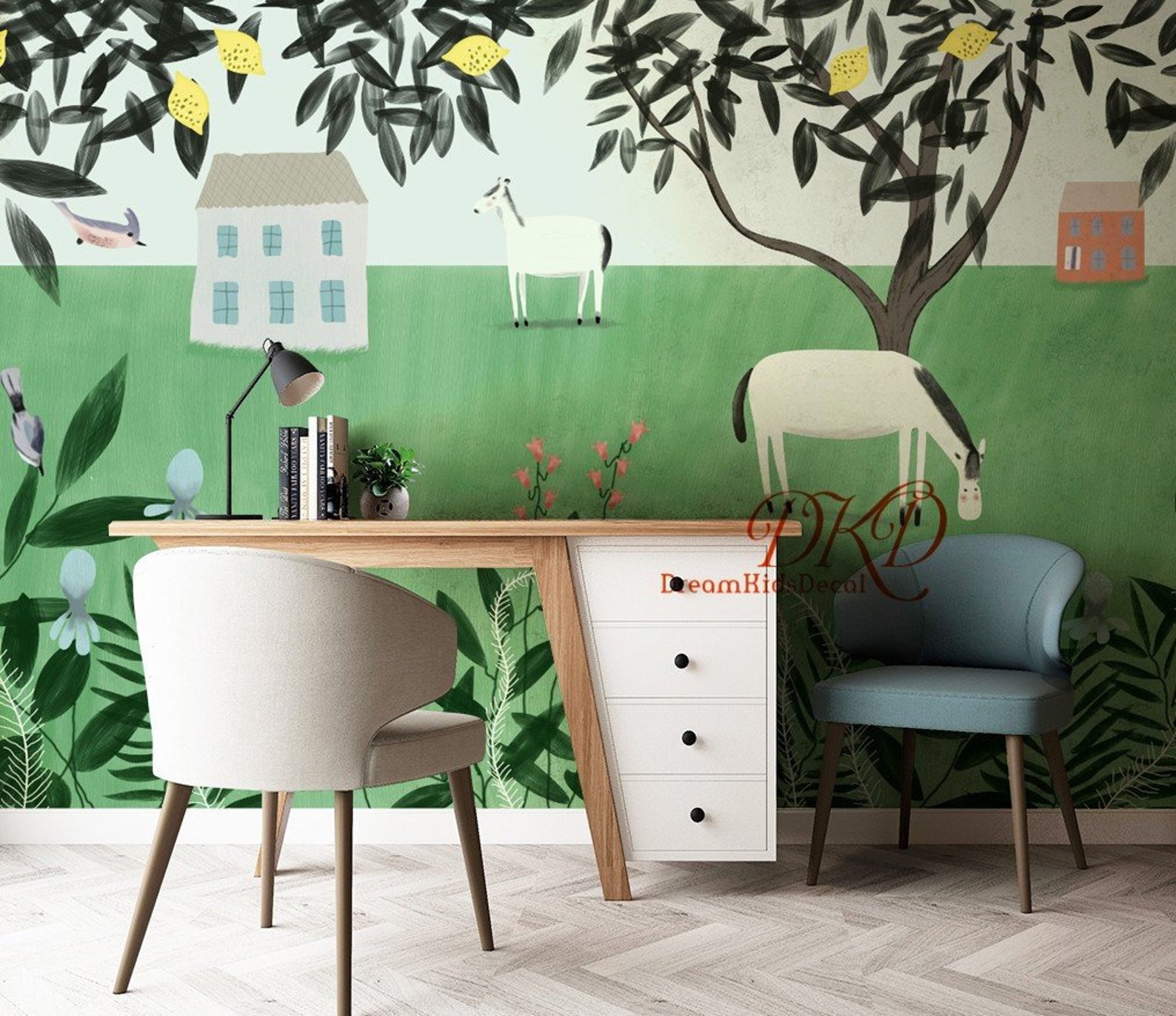 Wall Mural Self-adhesive Wall Coverings Wallpaper Vintage - Etsy