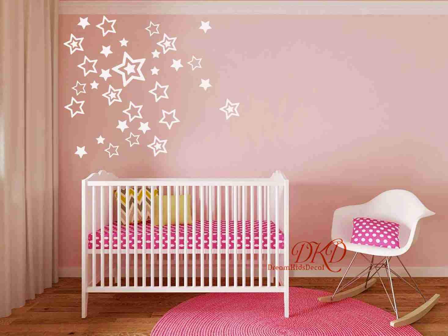 Stars Wall Decals for Kids room Star Wall Stickers Pattern | Etsy