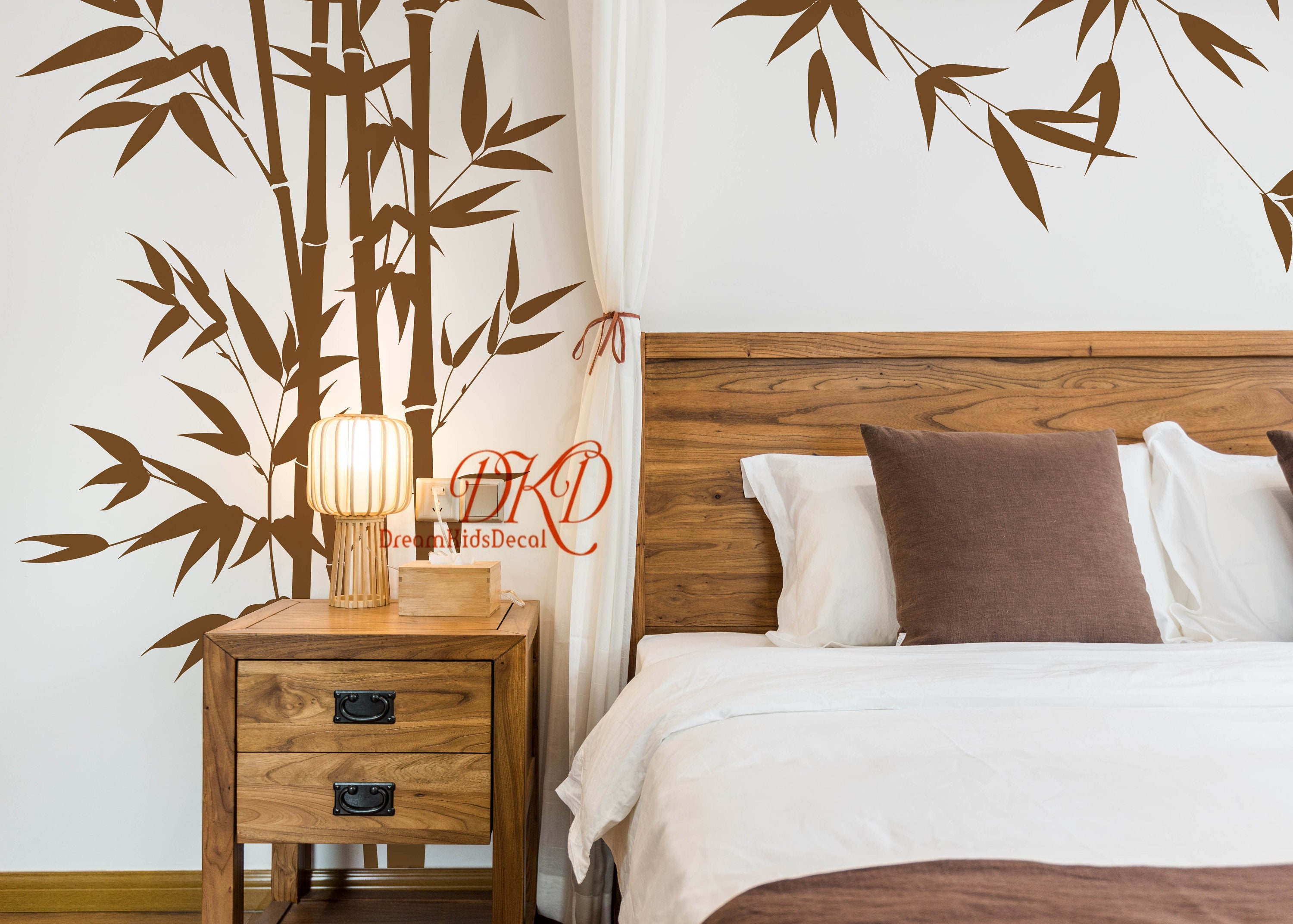 Bamboo Wall Decal Home Decor Mural-asian Bamboo Decals | Etsy