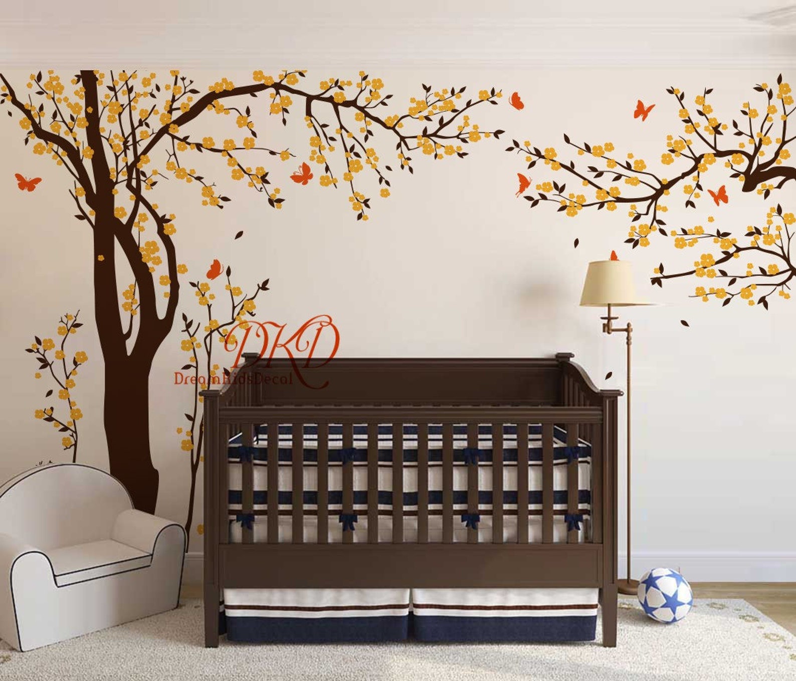 Cherry Blossom Wall Decal Baby Nursery Wall Decal Nursery - Etsy