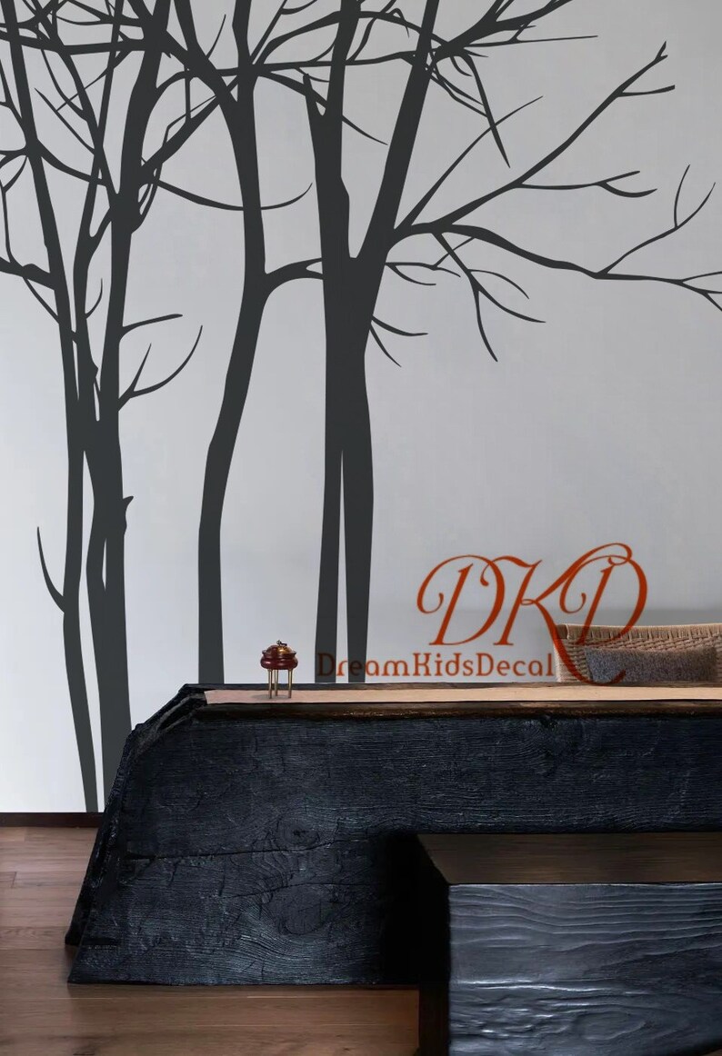 Large Winter Tree Vinyl Wall Decal, Removable Wall Art - Etsy