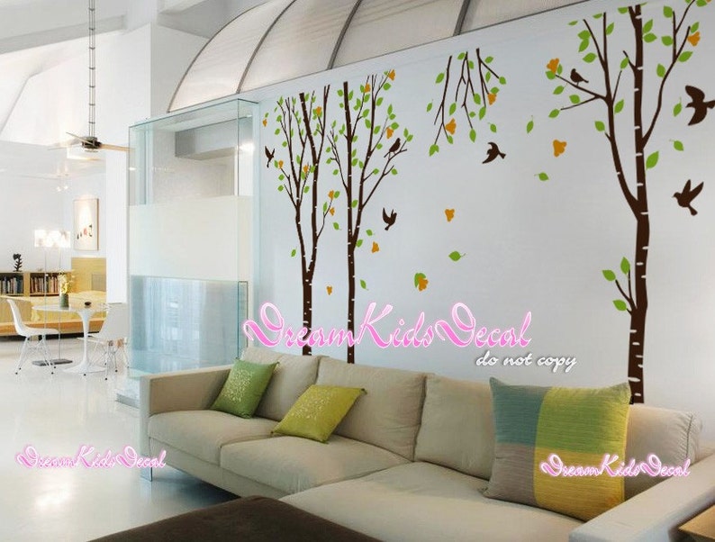 Wall decals nature wall decals vinyl wall decal nature wall | Etsy