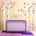 Birch Tree and Custom Name Decal, Baby Nursery Tree Wall Stickers, Tree ...