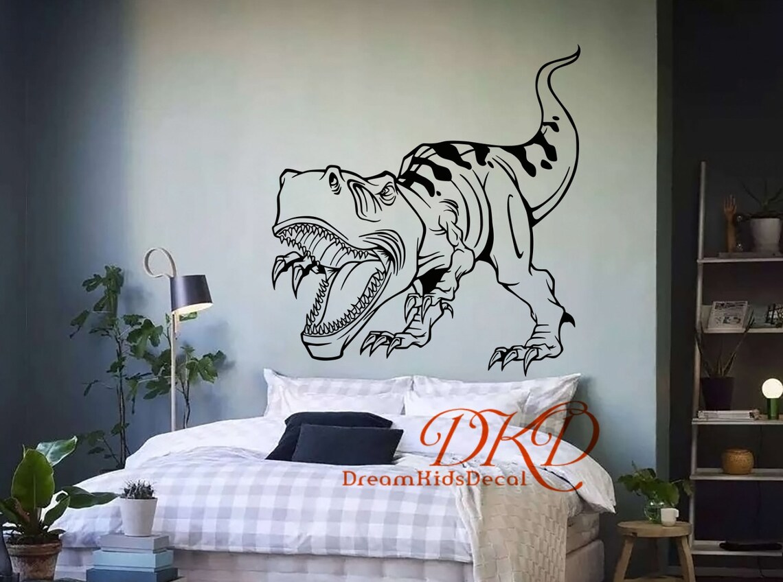 Dinosaur Decal Dinosaur Wall Decal Dinosaur Wall Art | Etsy