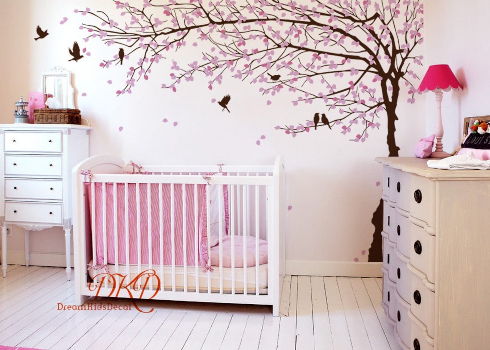 Cherry Tree Wall Decal Cherry Blossom Tree Decal Tree Wall | Etsy