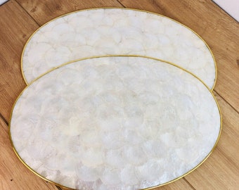 Shell Capiz Placemats - Etsy