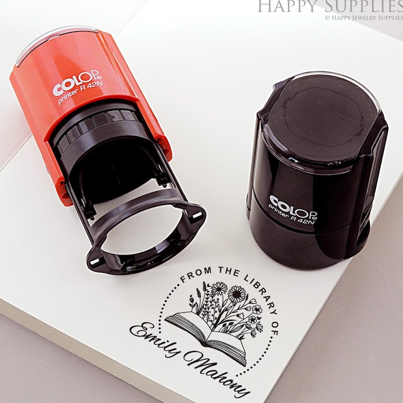 Library Stamps - Etsy