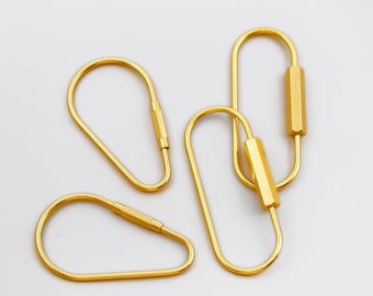 Brass Key Rings Unique Key Ring 42mm X 19mm - Etsy