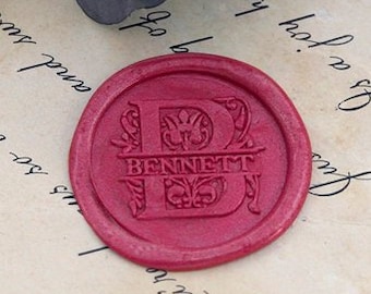 Wax Seal Stamp Monogram | Etsy