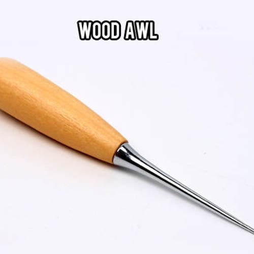 Solid Wooden Handle Awl / Leather Awl Tool Craft Sewing - Etsy