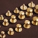 Brass Rivets and Studs for Leather, Round Head Brass Rivets and Studs ...