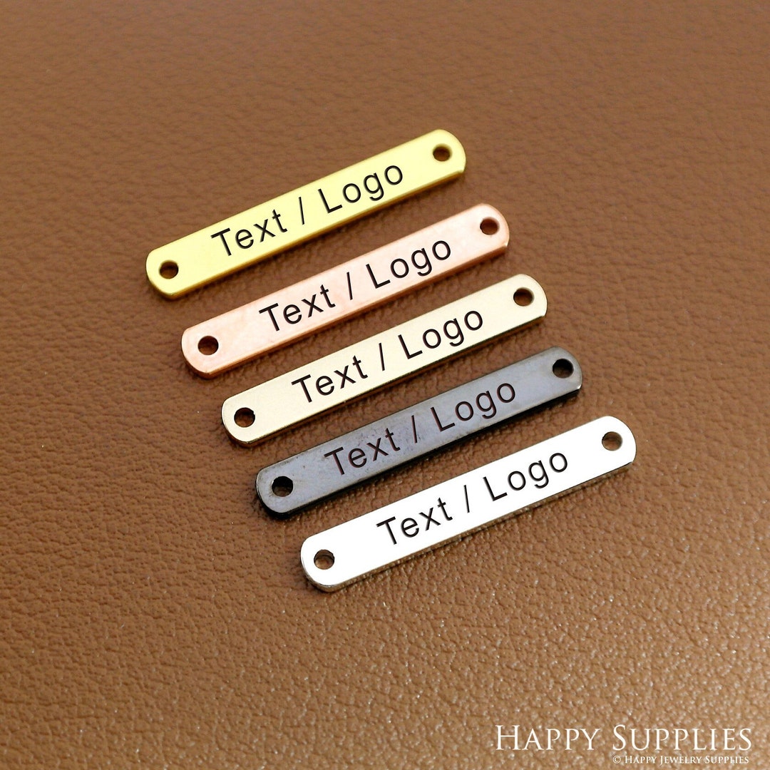 Custom Clothing Metal Tag, Custom Laser Engraved Tag, Bag Metal Label ...