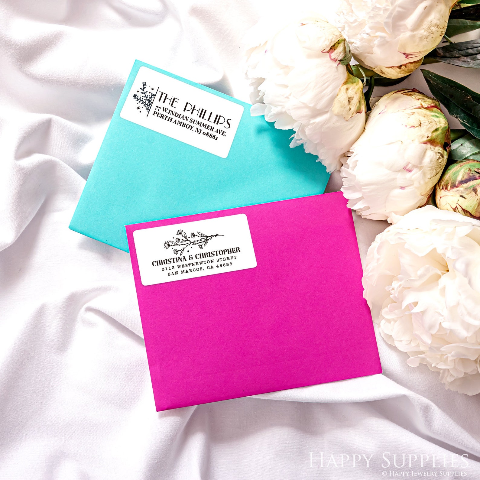 Address Labels ROLLS, Return Address Labels Roll, Custom Guest Address ...