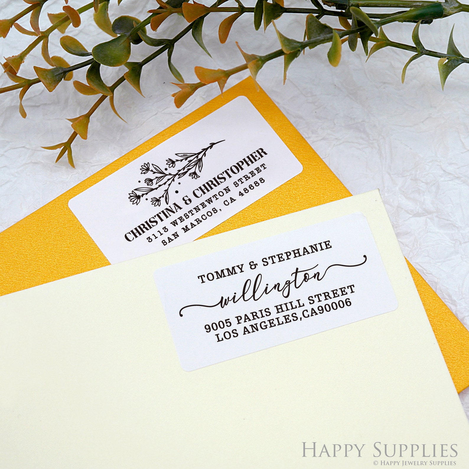 Address Labels ROLLS, Return Address Labels Roll, Custom Guest Address ...