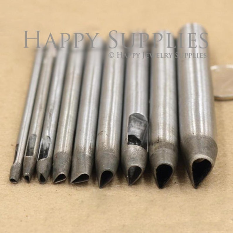 3mm-39mm Teardrop Hole Puncher/ Hole Maker for Leather Crafts/ Leather ...