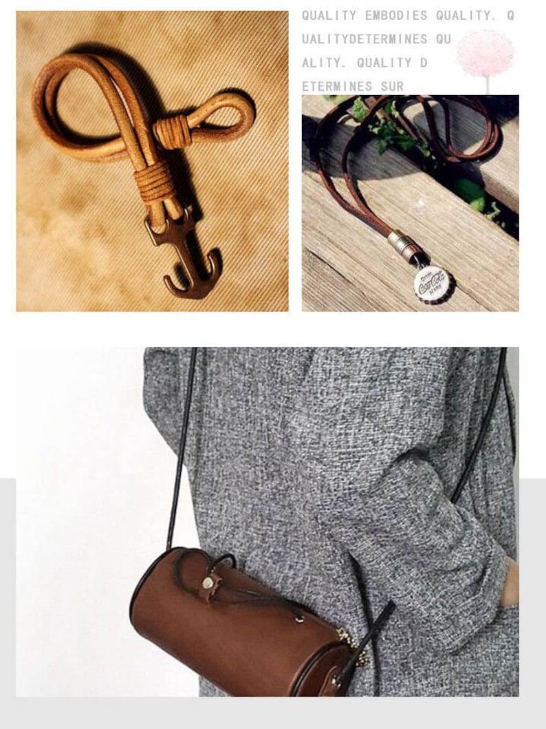 Vegetable Tanned Leather String 3mm 5meters / Leather Braid | Etsy