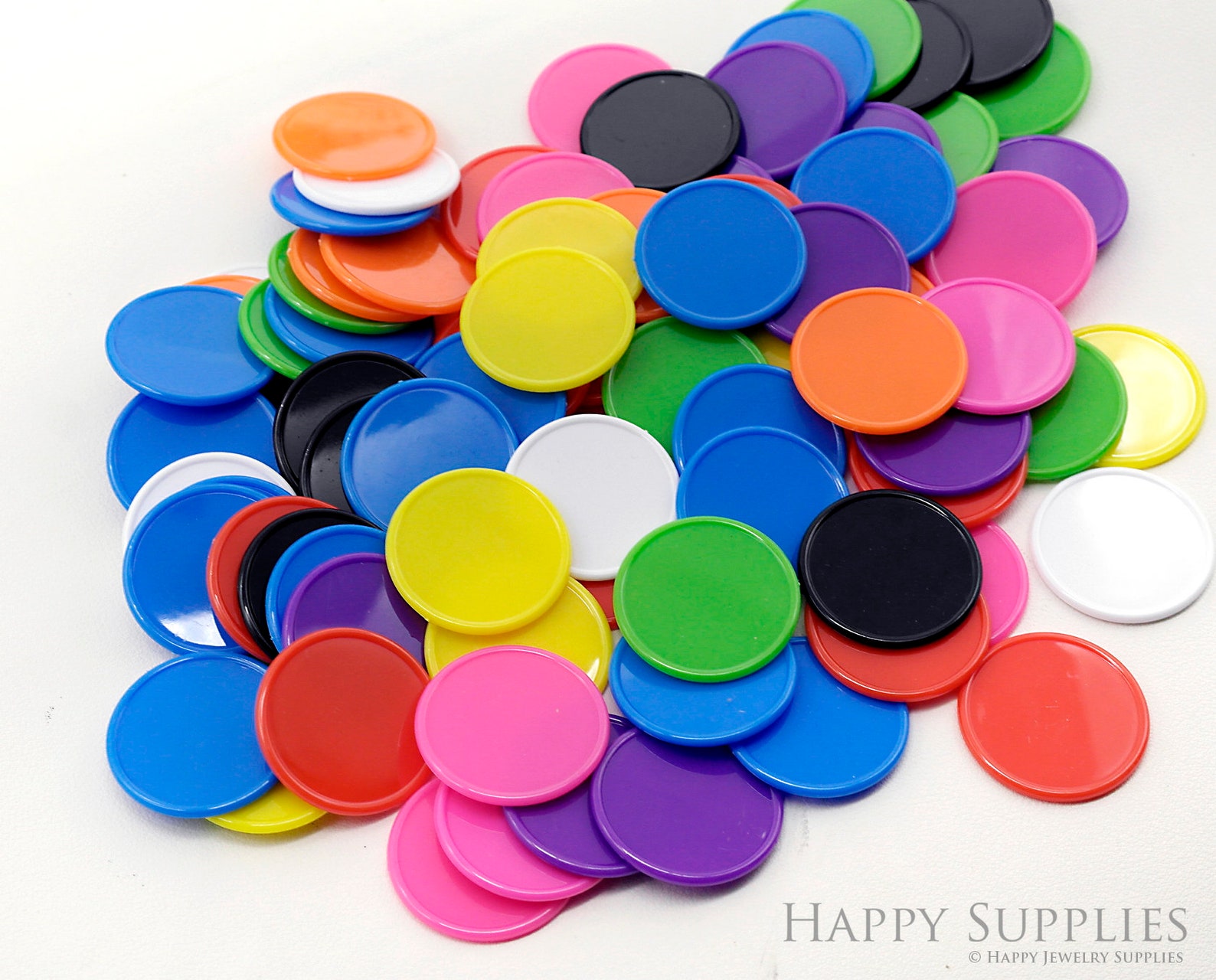 Custom Ø36mm Plastic Pocket Tokens Tags, Personalized Plastic Poker ...