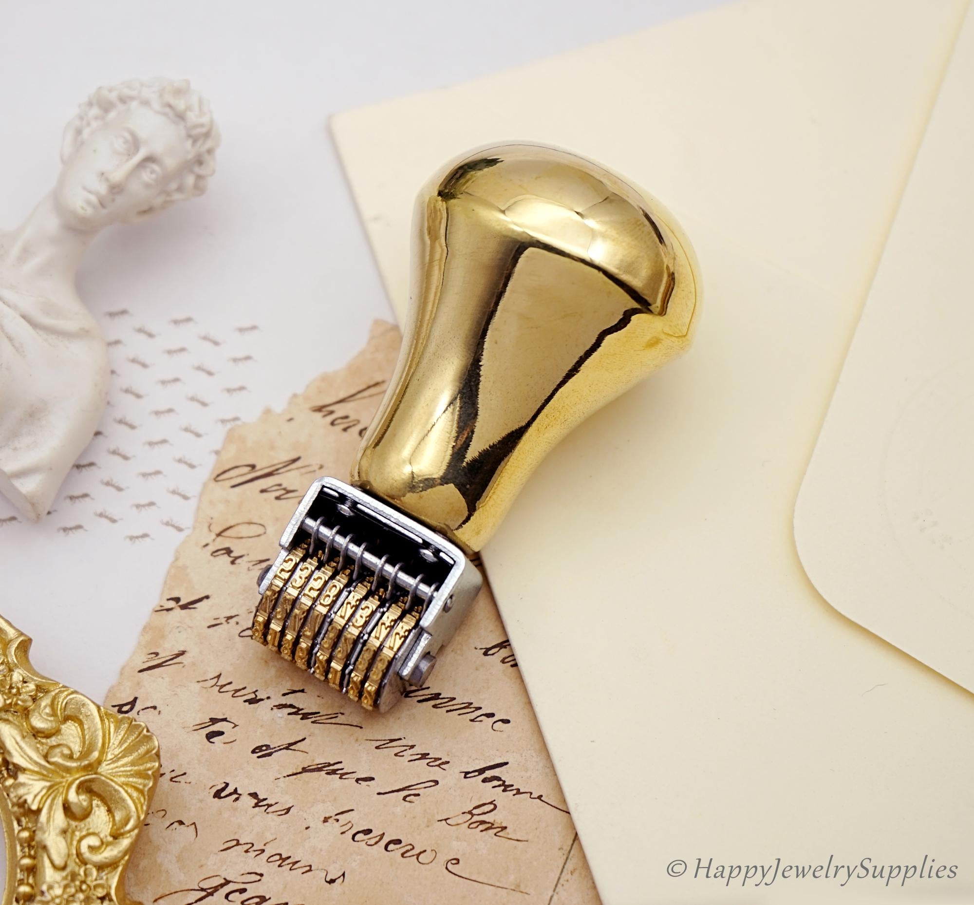 Brass Date Roller Stamp / 365 Days Retro Roller Stamps - Etsy
