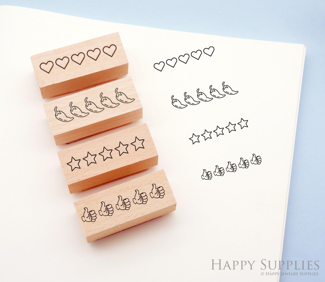 5 Star Rating Stamp, Book Rating Stamp, Food Rating Stamp, Check Box ...