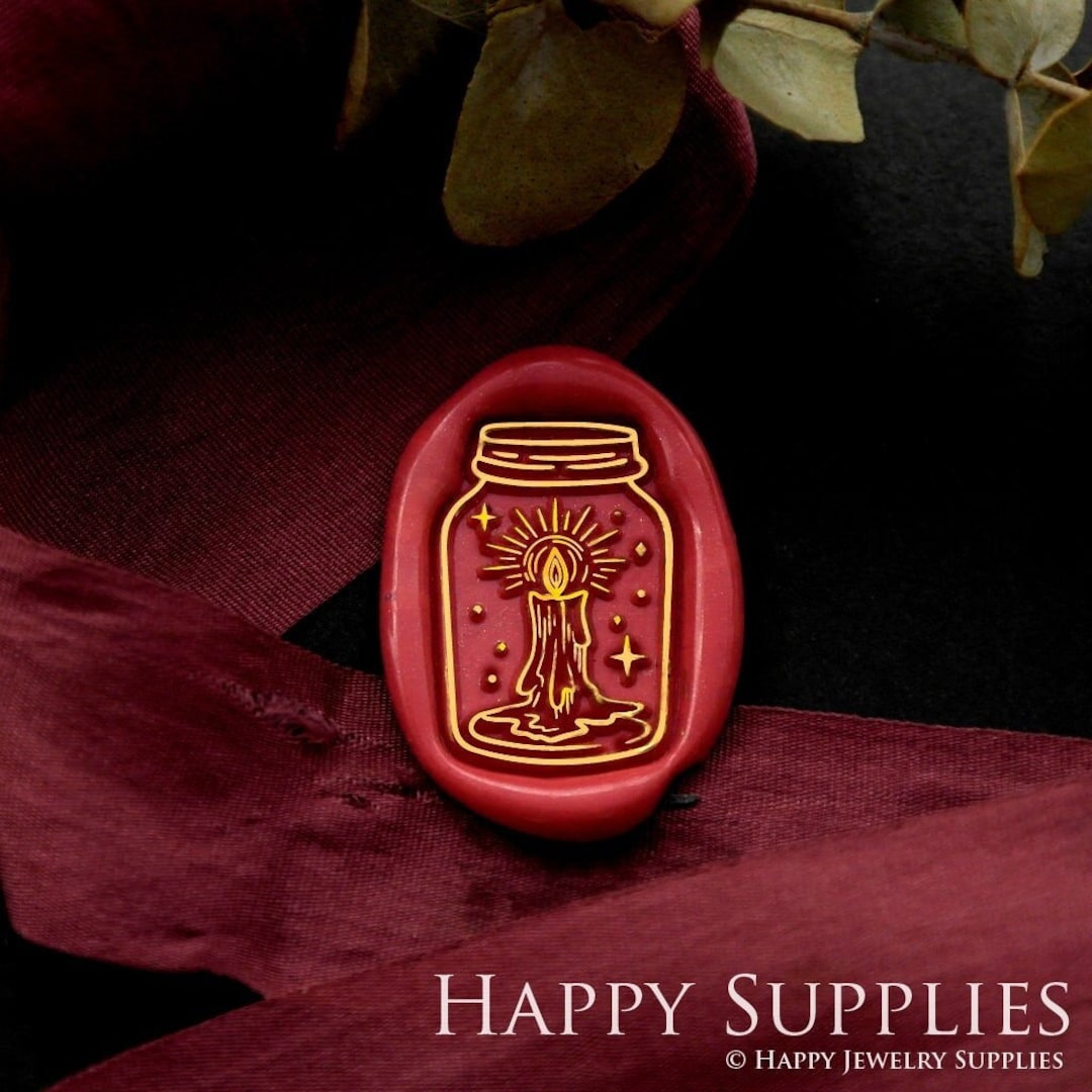 Wax Seal Stamp - 1pcs Burning Candle Drifting Bottle Metal Stamp ...