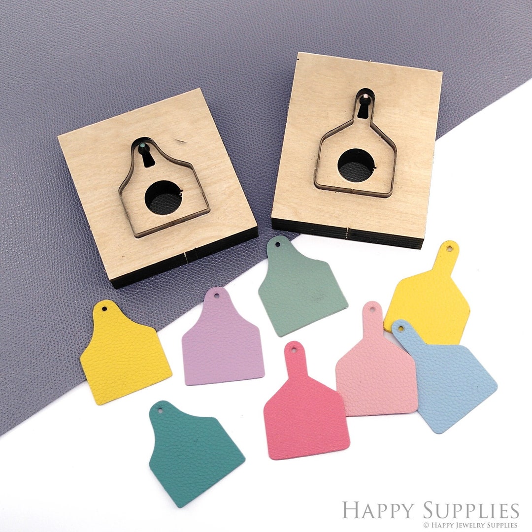 Cow Tags Leather Cutting Die Earring / Leather Luggage Tags Leather Die ...
