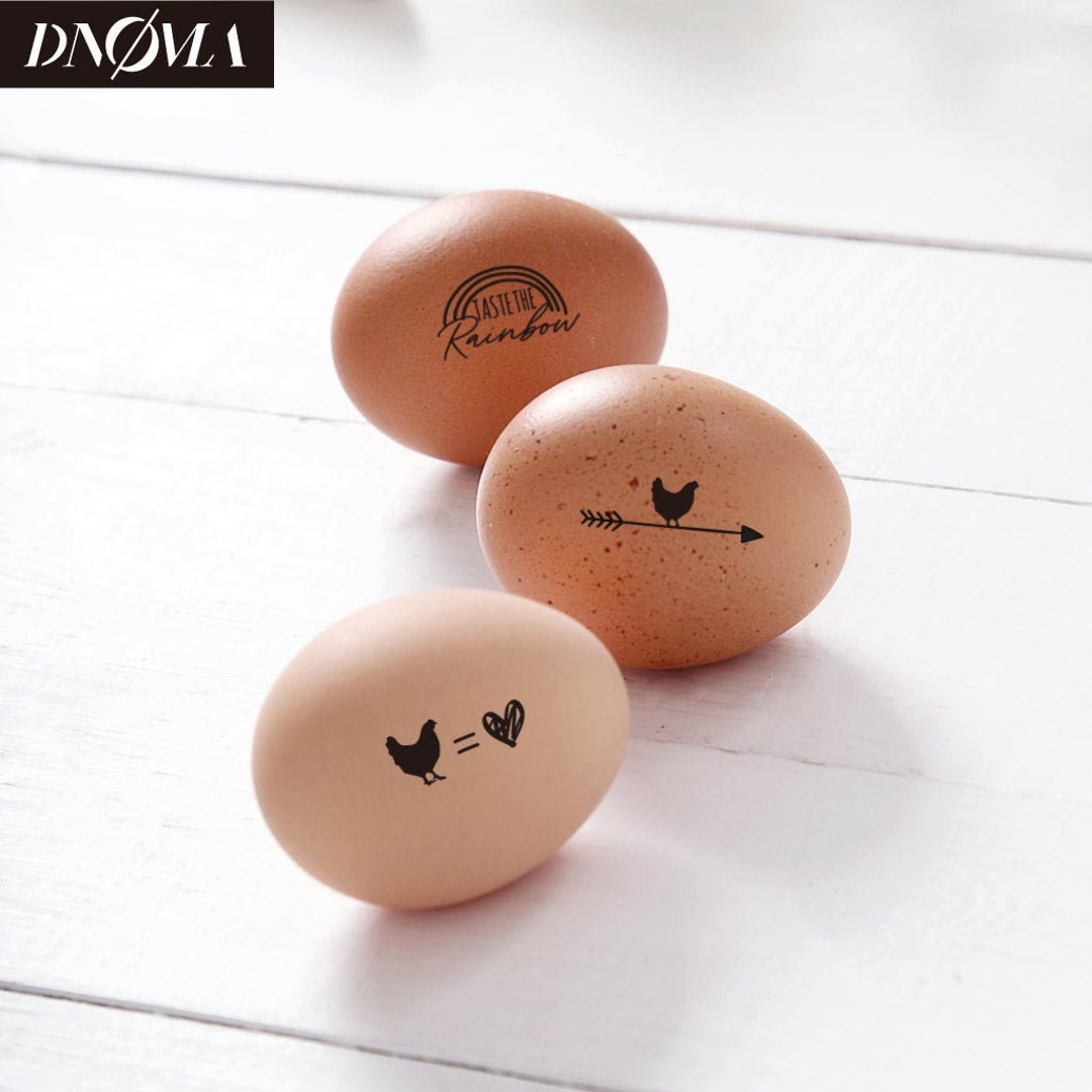 Egg Stamp Set - Love Egg Stamp, Custom Egg Carton Stamp, Mix & Match ...