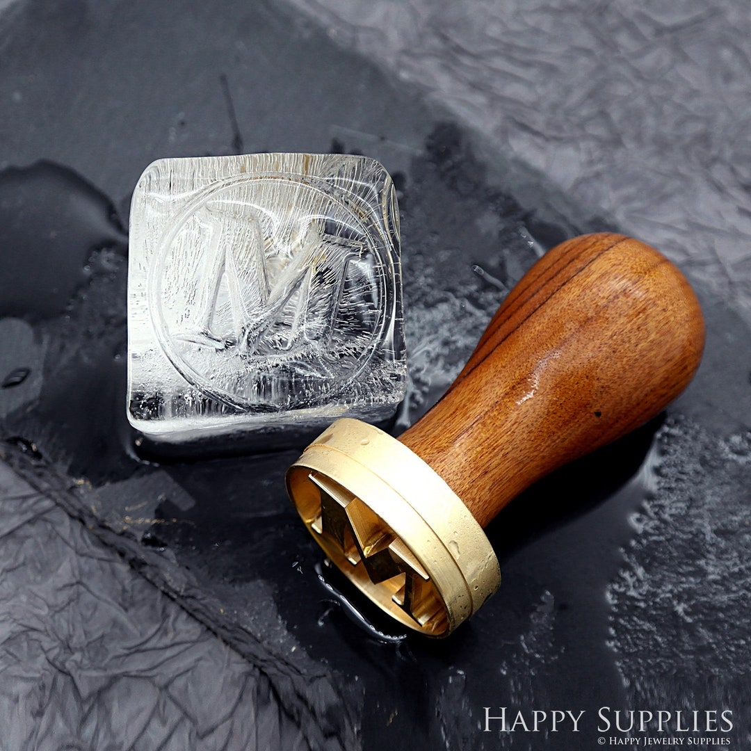 Custom Ice Stamp in Brass / Custom Whisky Ice Cube Stamp / Personalized ...