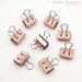 Binder Clips With Leather Cover, New Style Brass Silver Hollow Out Long ...