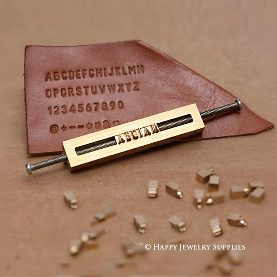 Custom Leather Stamp 26 Alphabet Stamp Brass Metal Stamp ...