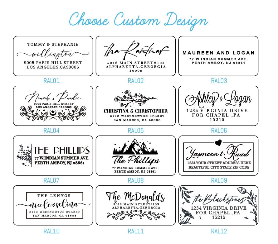 Address Labels ROLLS Return Address Labels Roll Custom Guest - Etsy ...