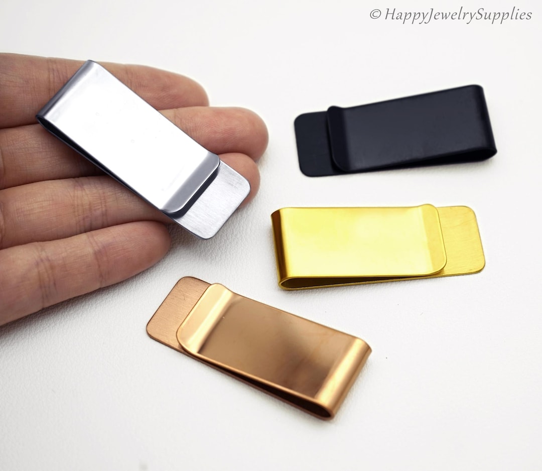 Stainless Steel Money Clip Blank, Brass Money Clip, DIY Clip Purse ...