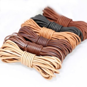 Vegetable Tanned Leather String (3mm 5meters) / Leather Braid String ...