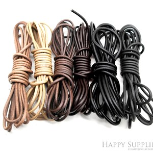 Vegetable Tanned Leather String (1.5/2/2.5/3/4/5/6mm 5meters) Leather ...