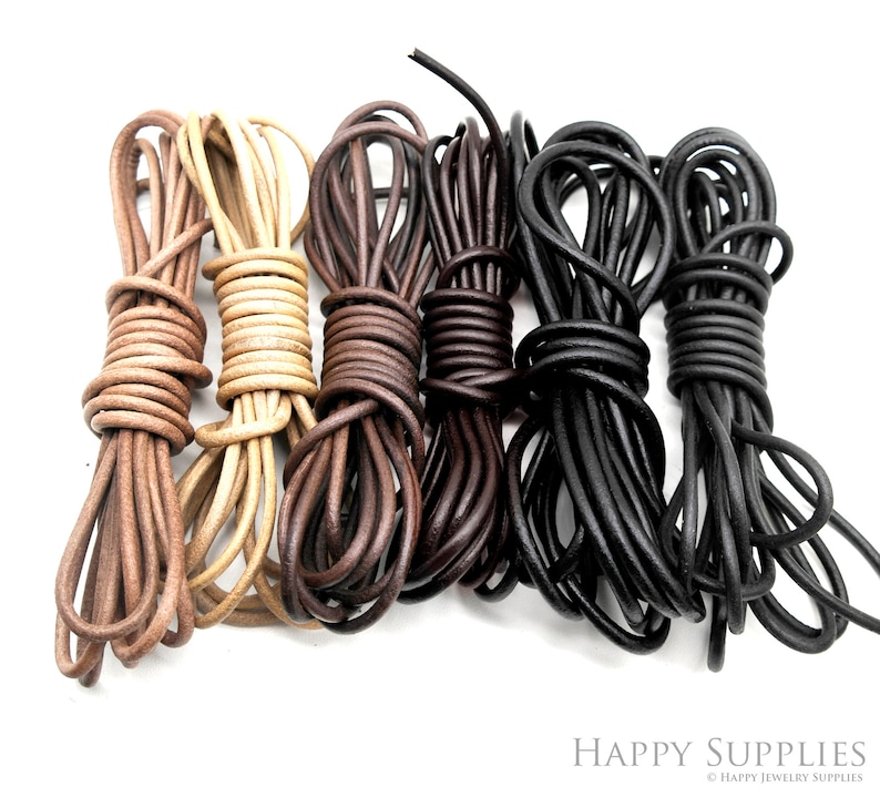 Vegetable Tanned Leather String (1.5/2/2.5/3/4/5/6mm 5meters) Leather ...