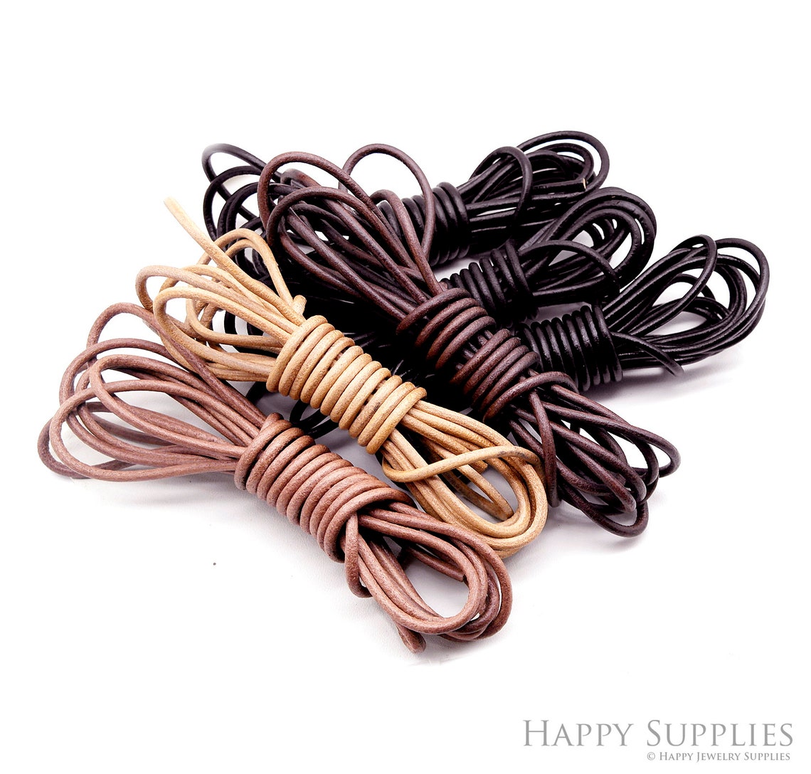 Vegetable Tanned Leather String (1.5/2/2.5/3/4/5/6mm 5meters) Leather ...