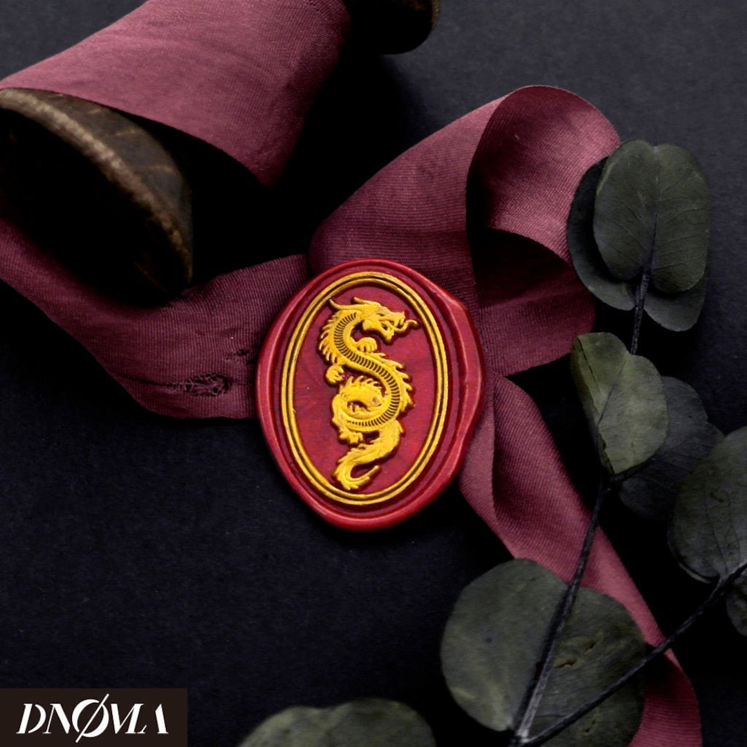 Wax Seal Stamp - 1pcs Dragon Oval Stamp / Wedding Wax Seal Stamp ...