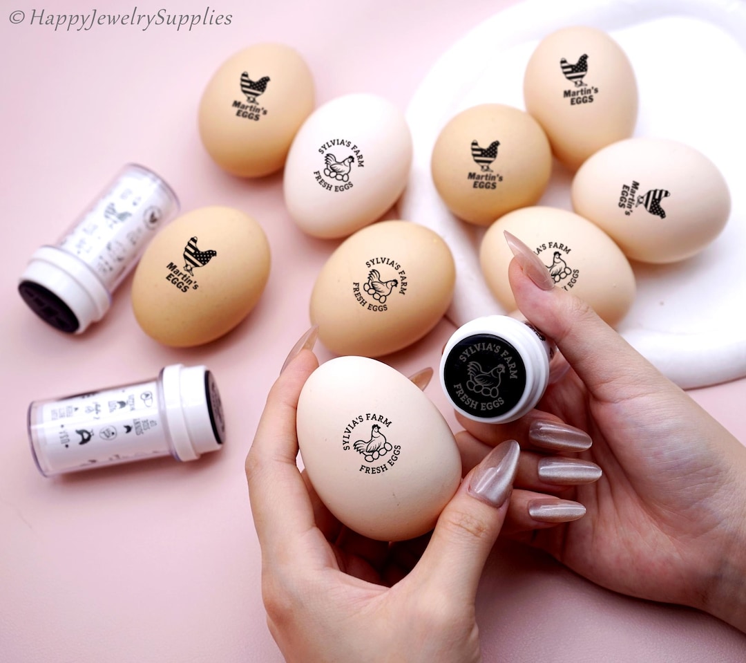 Egg Stamp, Custom Egg Stamp, Custom Egg Carton Stamp, Fresh Egg Stamp ...