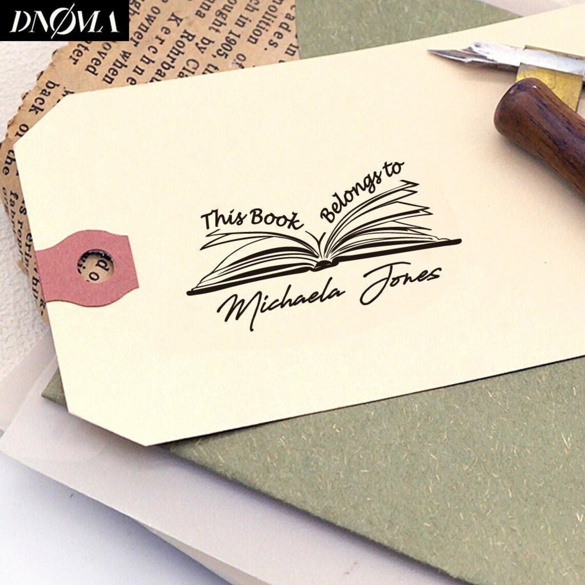 Library Stamp Personalized Book Stamp Personalized Teacher - Etsy