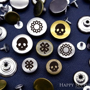 Custom Brand Logo, Custom Jeans Jackets Button, Jeans Rivet, Metal Tack ...