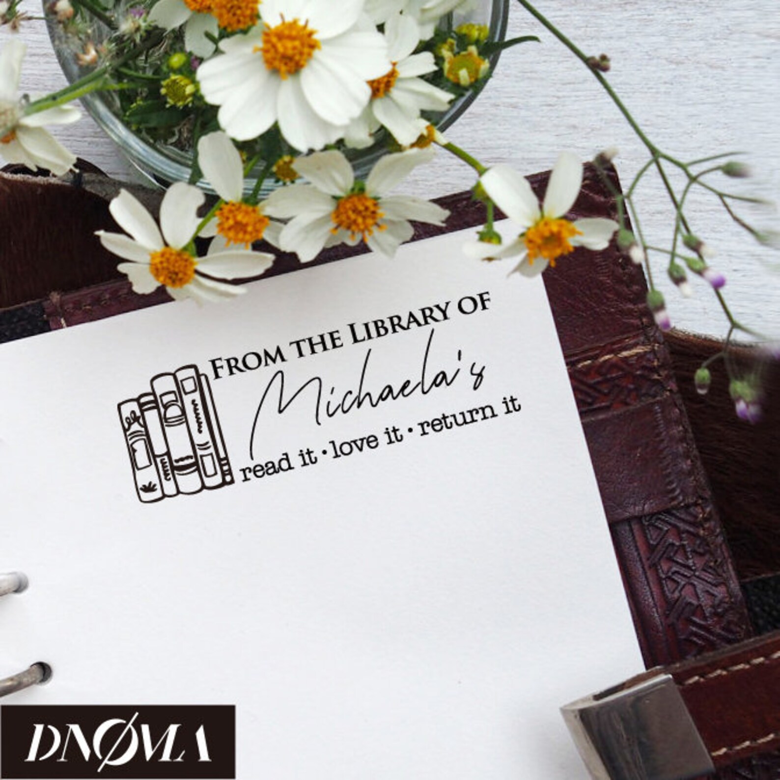 Library Stamp Personalized Book Stamp Personalized Teacher - Etsy