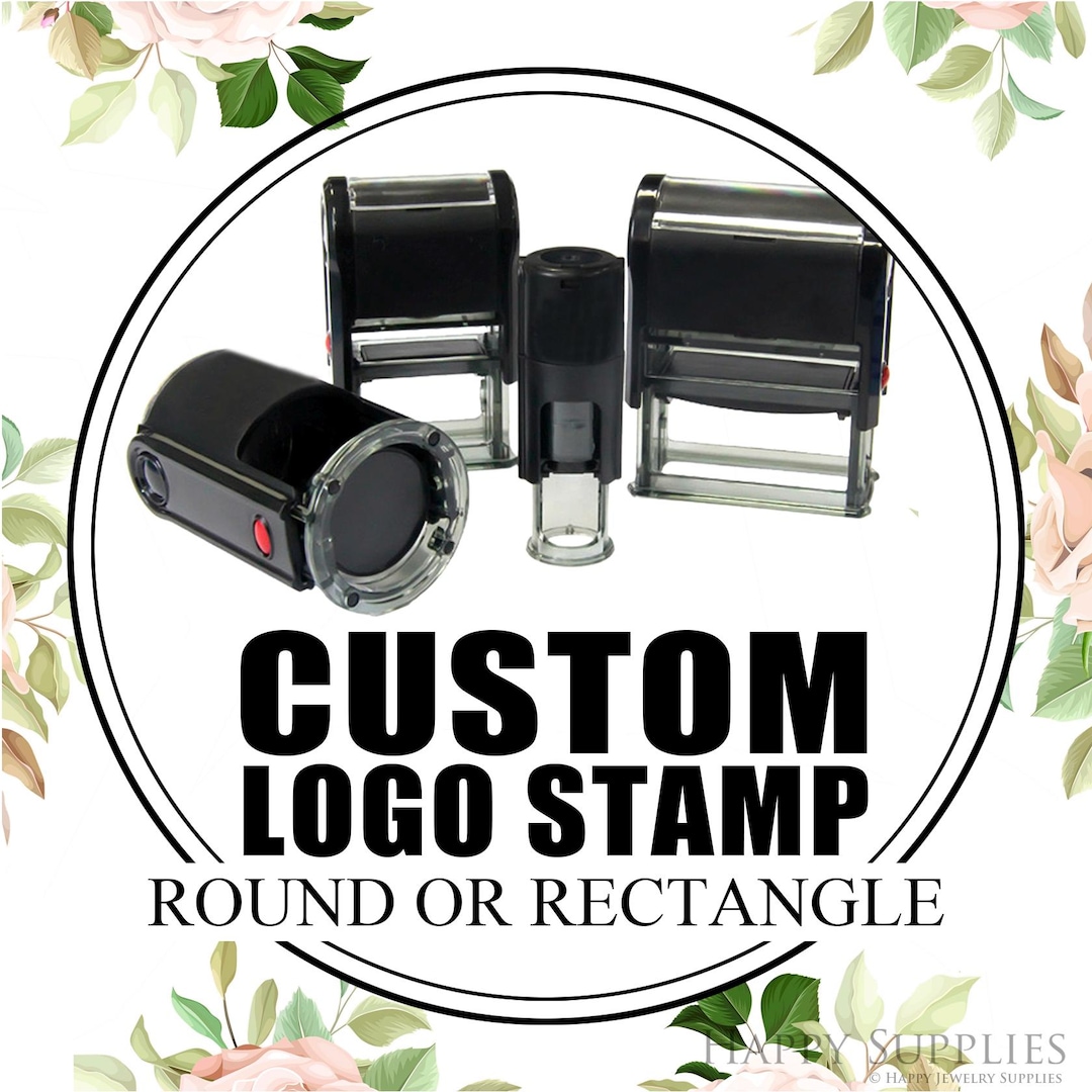 Custom Logo Stamp, Self Inking Stamp, Company Logo Stamp, Design Stamp, Marketing Rubber Stamp ...