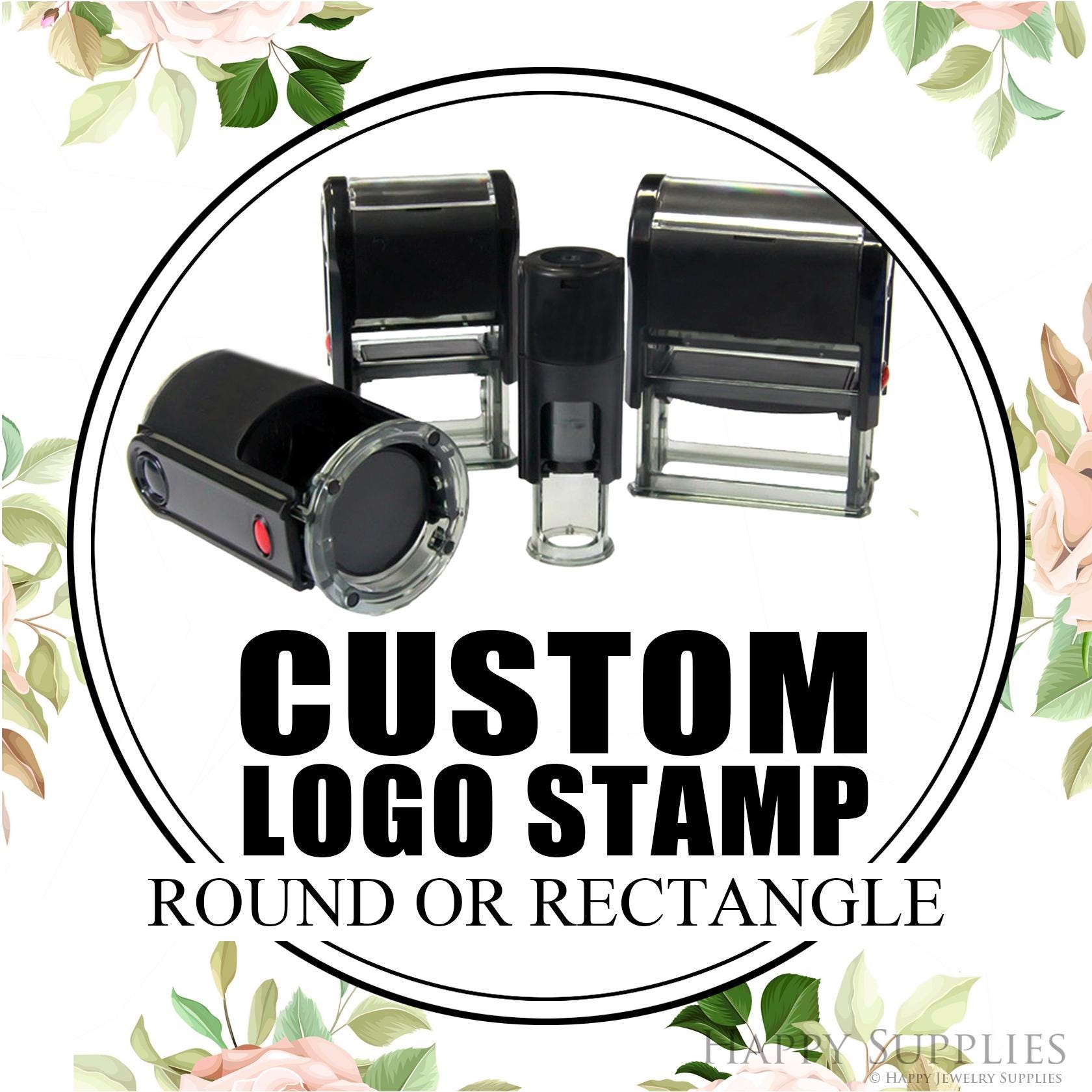 Custom Logo Stamp, Self Inking Stamp, Company Logo Stamp, Design Stamp ...