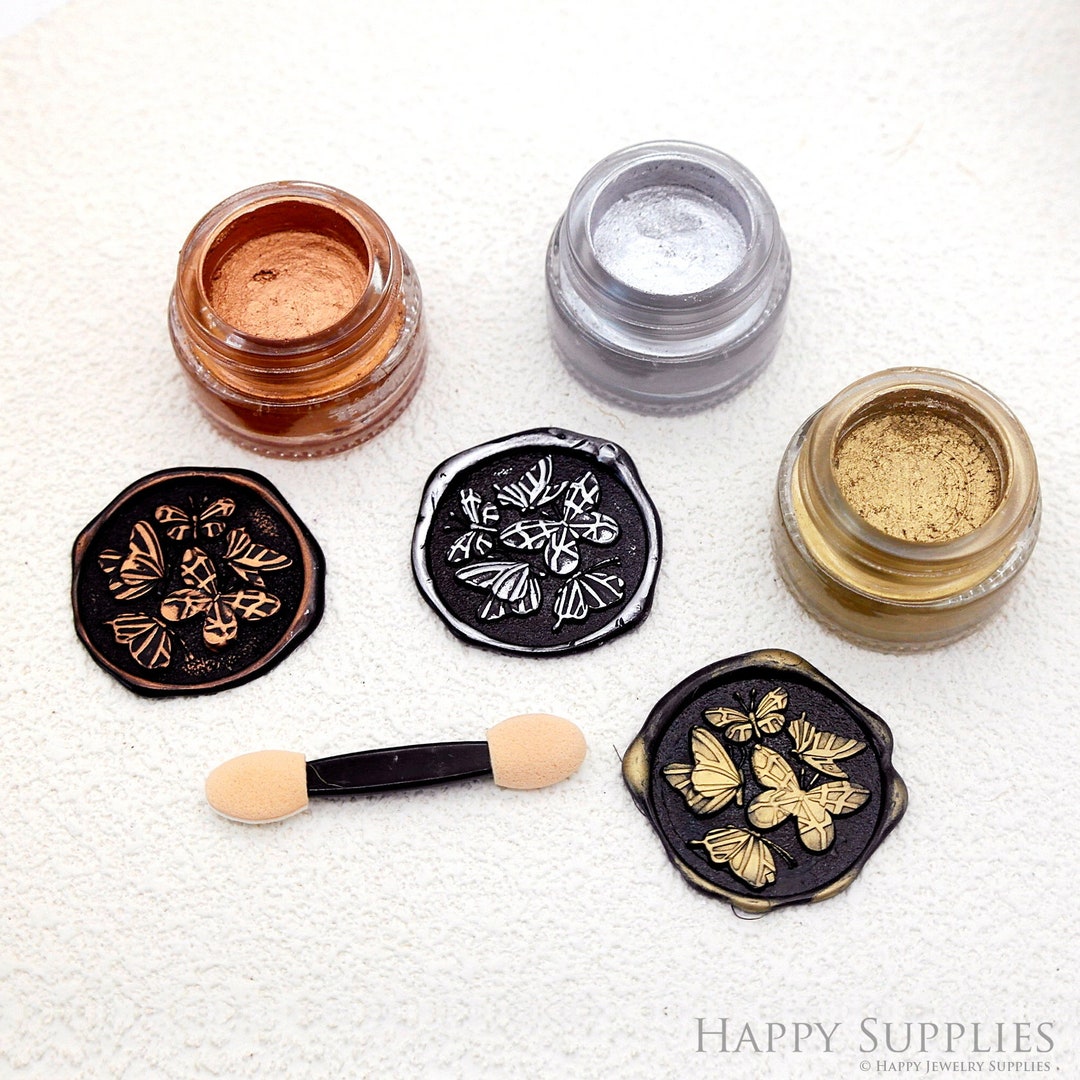 Sealing Wax Coloring Powder, Metallic Highlight Powder for Wax Seal ...