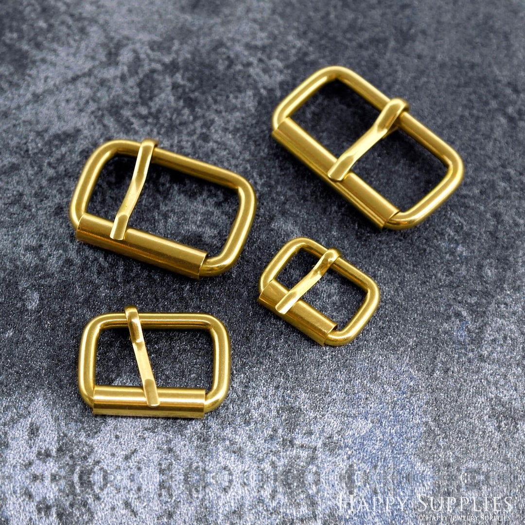 Fibbia con barra a rullo in ottone massiccio, fibbia di fissaggio ...