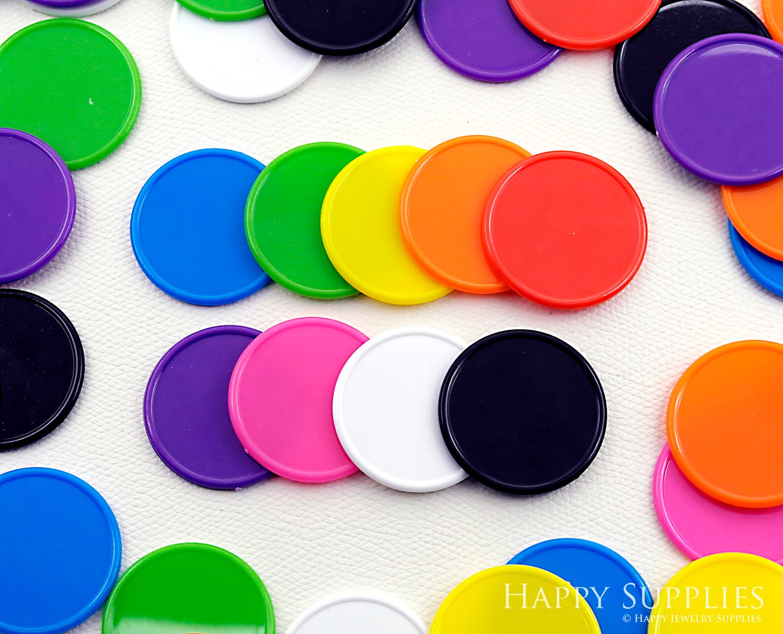 Custom Ø36mm Plastic Pocket Tokens Tags, Personalized Plastic Poker ...
