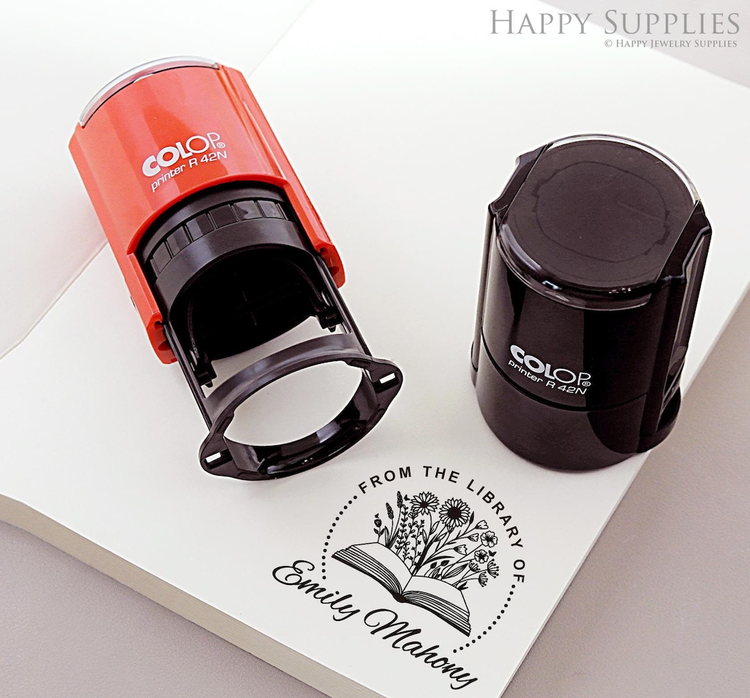 Book Stamps, Custom Library Stamp, Book Stamp Personalized, Teacher ...