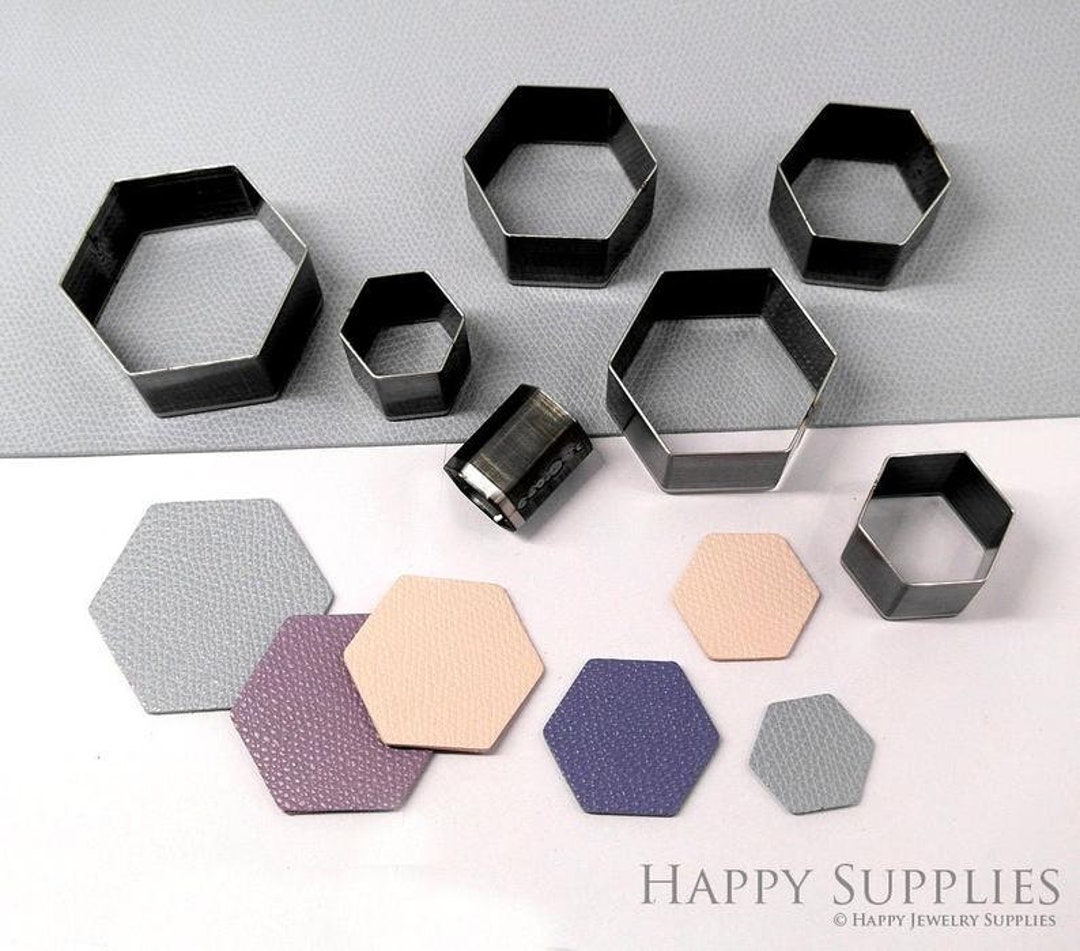 10mm-100mm Hexagon Leather Cutting Die Earring / Leather Die Cut Mold ...