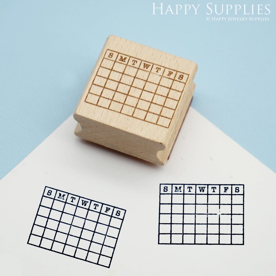 Daily Planner Rubber Stamp, Journal Wooden Stamp Set, Planner Stamp ...