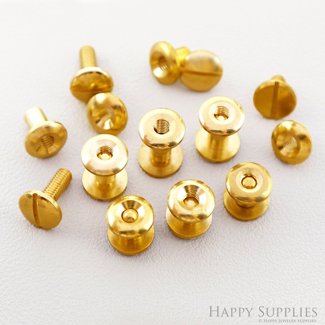 Brass Chicago Screw Rivets Leather Fastener Rivet, Brass Screw Rivets ...