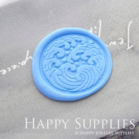 Wax Seal Stamp 1pcs Japanese Wave Kanagawa Metal Stamp / | Etsy